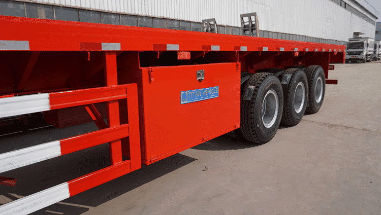 Newly Launched 3 Axles 40FT Container Flatbed Trailer From TITAN VEHICLE